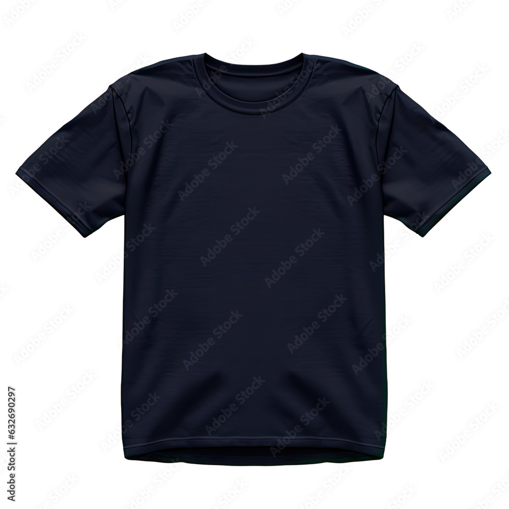 Navy blue Tshirt mockup for design and print, with front and back view ...