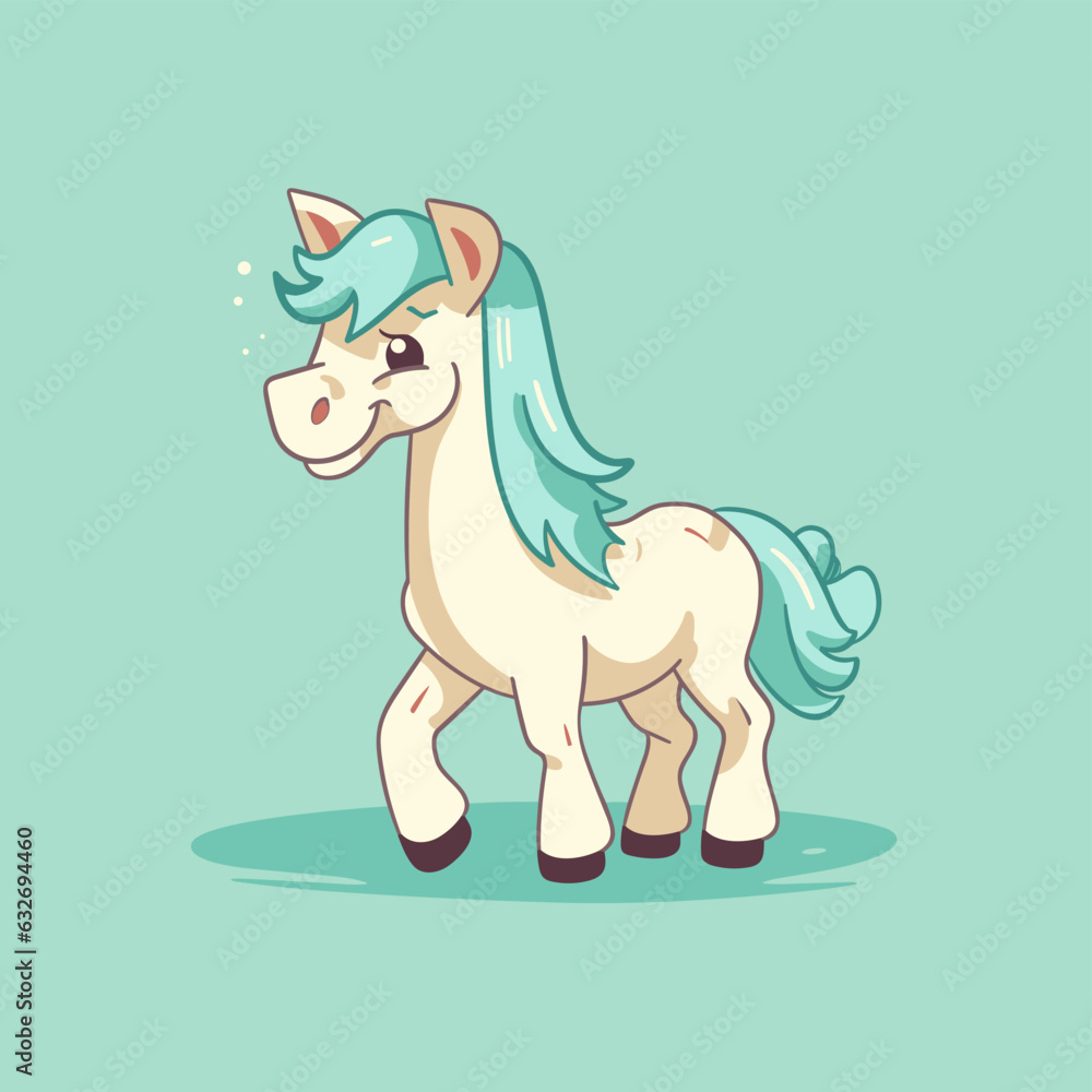 Vector logo cute horse, horse icon, horse head, horse sticker Stock ...