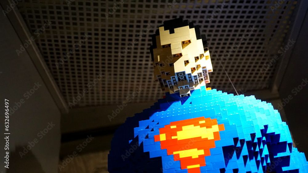 Superman made with Lego bricks by Nathan Sawaya from The Art of the ...