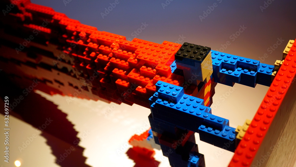 Superman made with Lego bricks by Nathan Sawaya from The Art of the ...