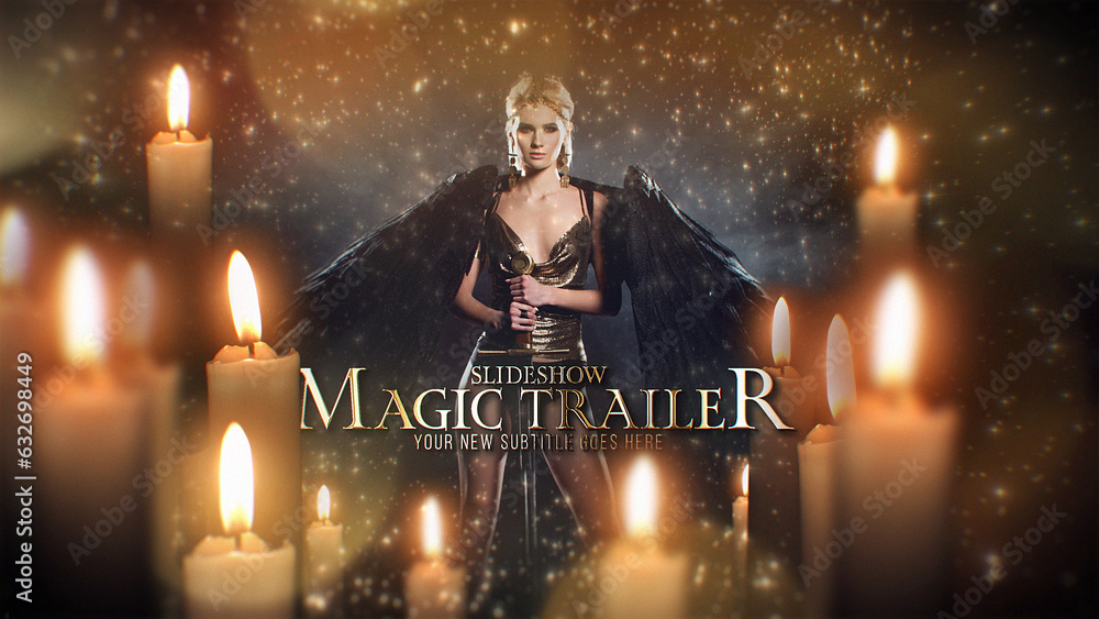 Magic Trailer Slideshow Stock Template | Adobe Stock