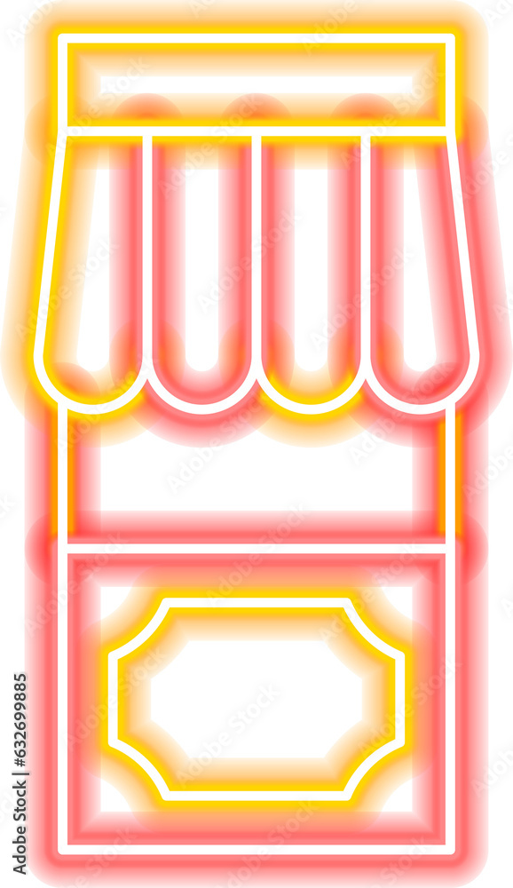 Ticket Tray Neon Sign. PNG Illustration of Entertainment Festival ...