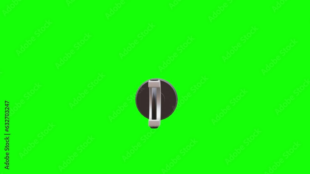 Mic Record pop up loop animation on green screen background. 4K Pop up ...