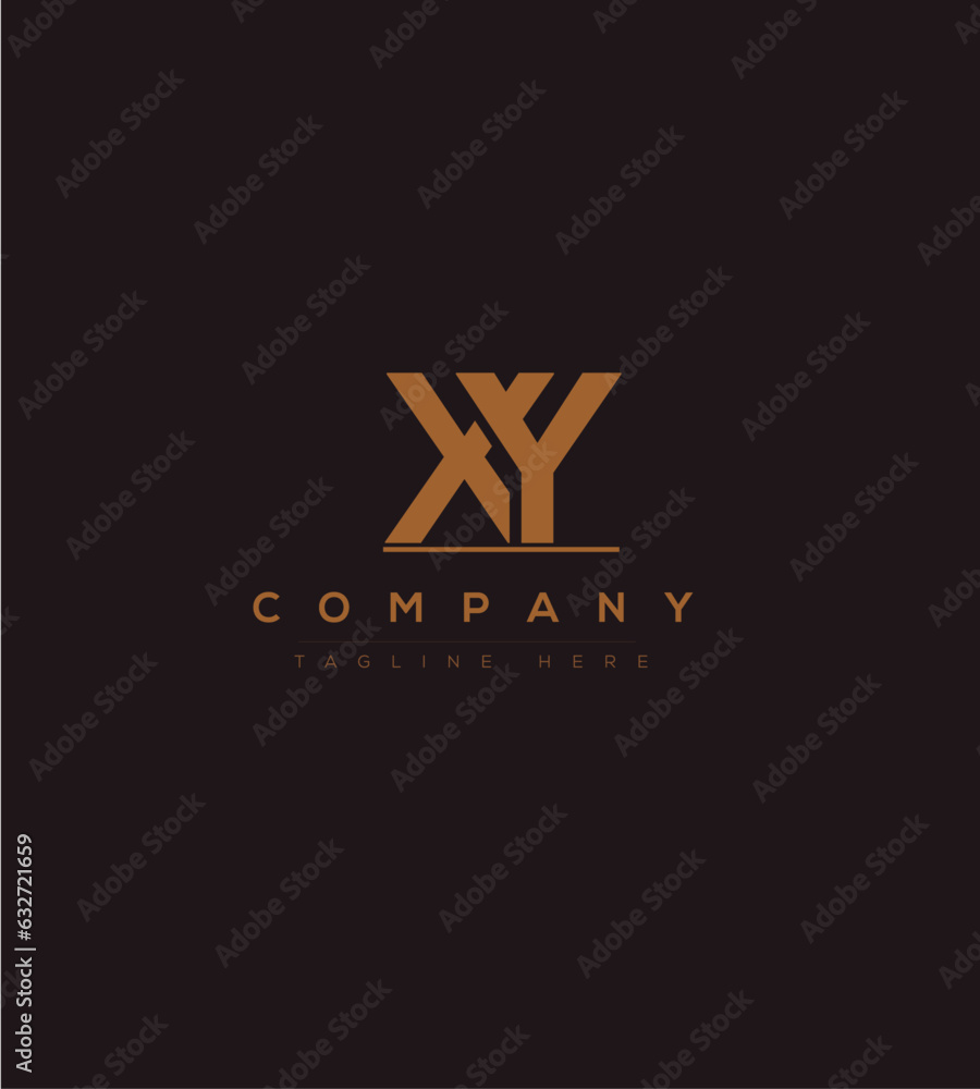 Modern abstract letter XY logo design. Minimal XY initial based icon ...