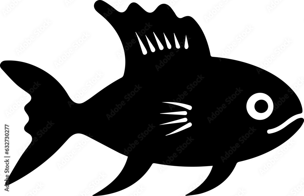 Ghost Catfish Icon Stock Vector | Adobe Stock