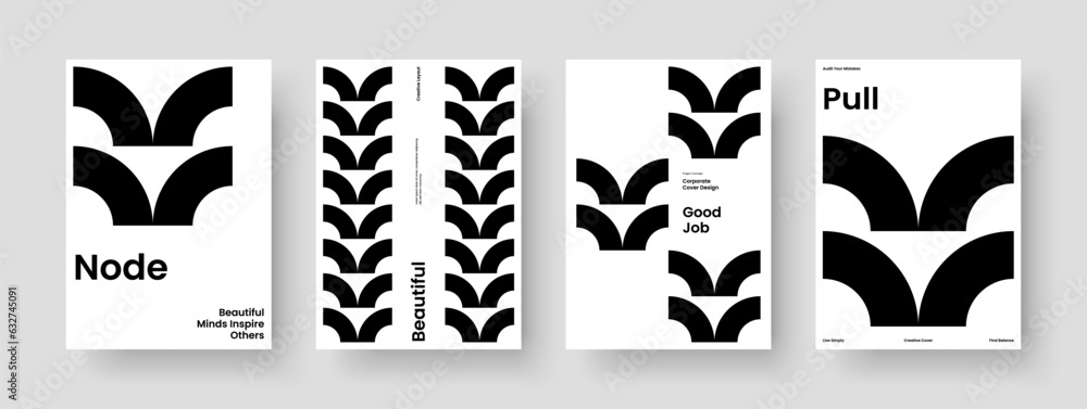 Geometric Flyer Layout, Modern Business Presentation Design, Creative ...