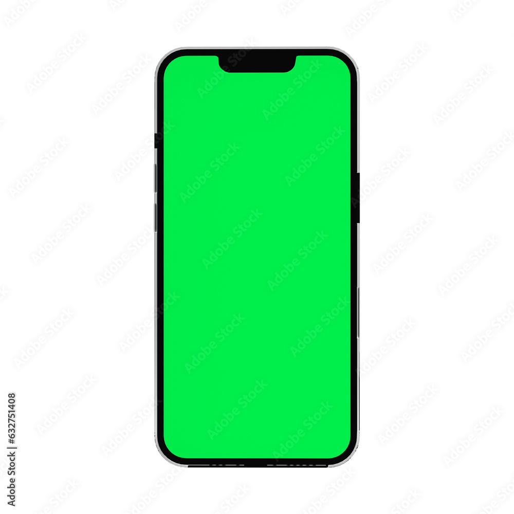 Poster smartphone with blank green screen for vfx mockup app template with chroma – Wall Art ...