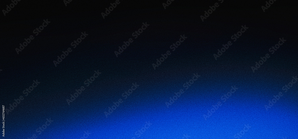 Dark blue abstract color gradient wave on black background, blurry ...