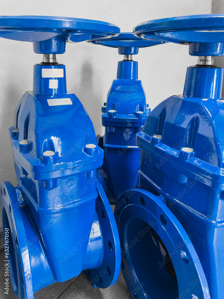 Blue collar valve with NBR sealing to large dimensions water supply ...