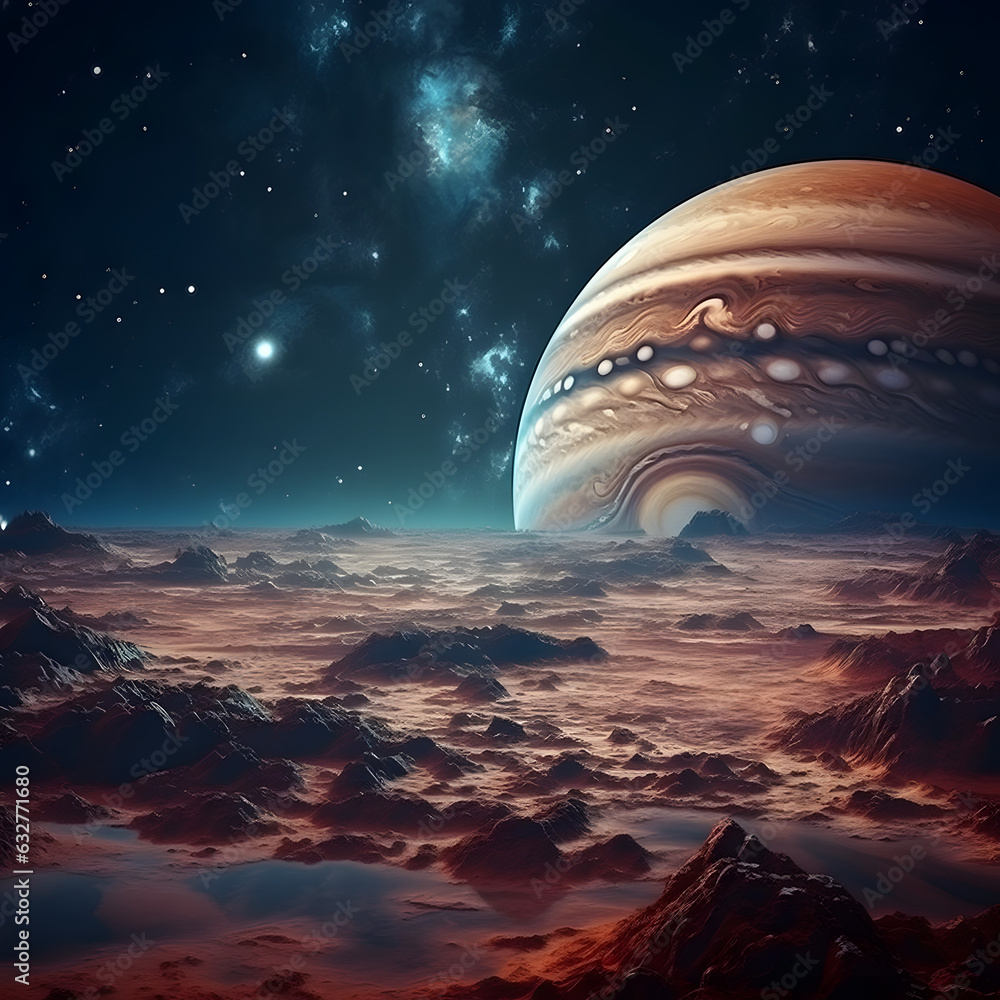 surface of the planet jupiter, background Stock Illustration | Adobe Stock