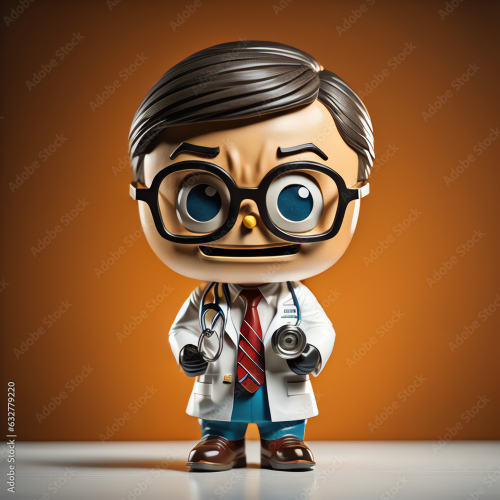 Doctor figurine, Miniature doctor, emoji as doctor. Doctor, miniature ...