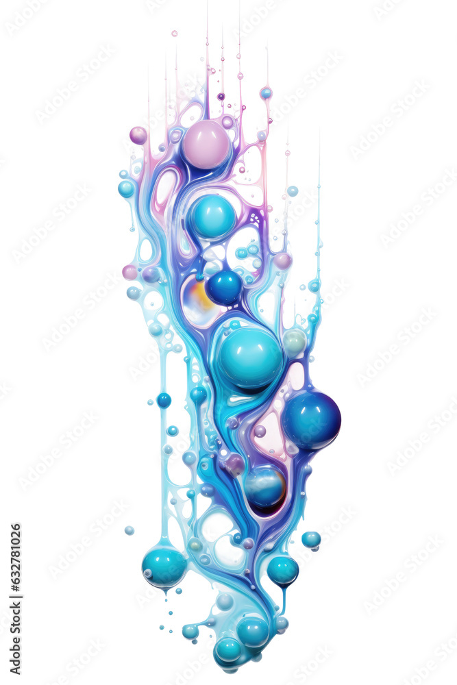 dripping starry blue liquid nebulas frozen in an abstract futuristic 3d ...