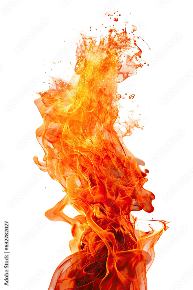 liquid fire flames lapping and frozen in an abstract futuristic 3d ...