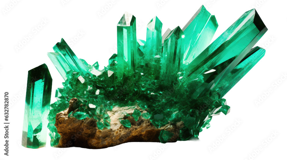 molten emerald crystals frozen in an abstract futuristic 3d texture ...