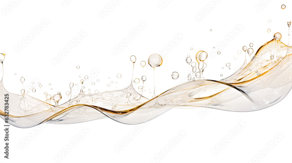 shimmering sunlit dew water splash frozen in an abstract futuristic 3d ...