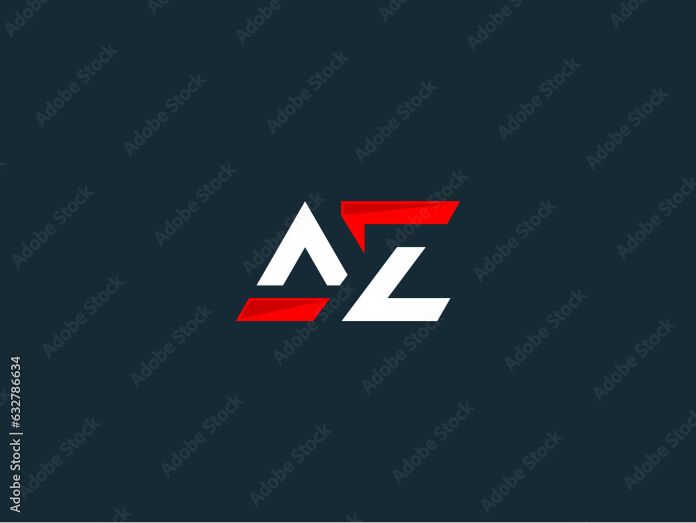 Initials letter AZ logo design vector illustration. Letter AZ suitable ...