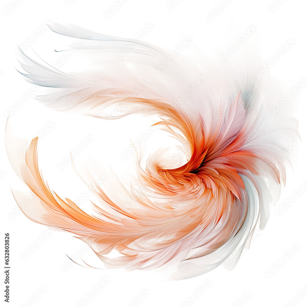 ethereal phoenix plumes frozen in an abstract futuristic 3d texture ...