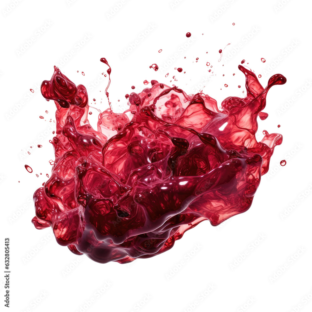 molten liquid ruby splash frozen in an abstract futuristic 3d texture ...