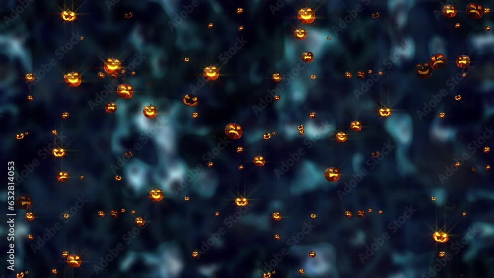 HALLOWEEN Background Pumpkin B LOOP-TILE. This footage is loopable and tileable and can create ...