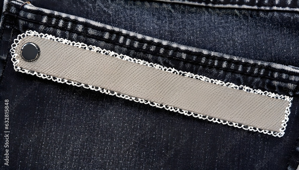 pocket with A creating a chic and elegant composition, black denim ...