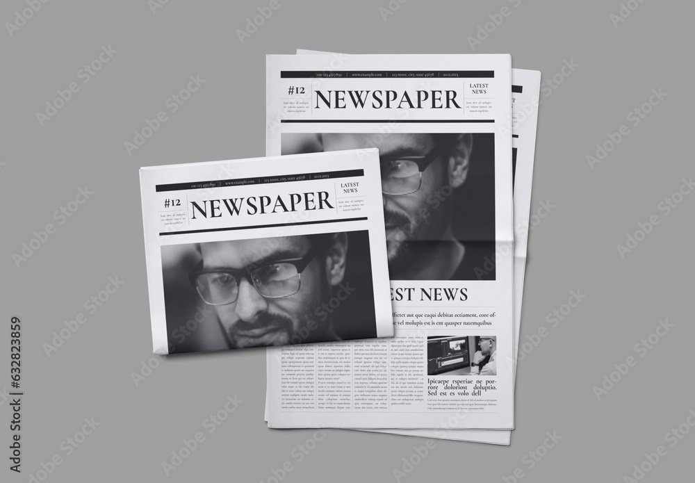 Newspaper Design Stock Template | Adobe Stock
