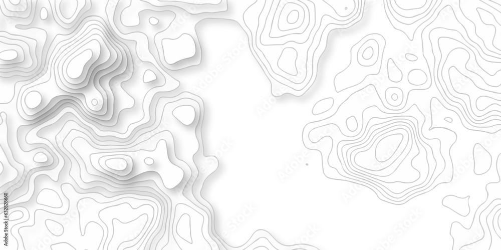 Seamless pattern with lines Topographic map. Geographic mountain relief ...