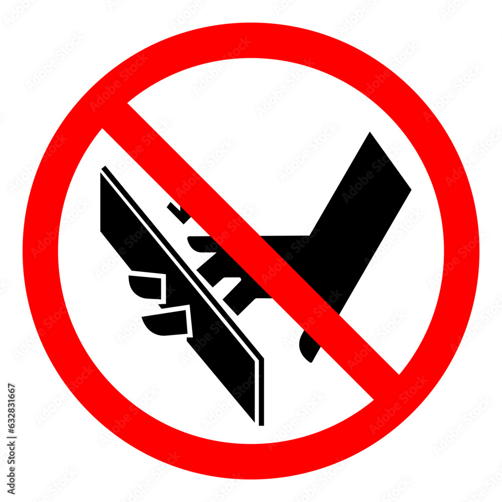 Injury Hazard Sharp Edges Will Cut Symbol Sign, Vector Illustration ...