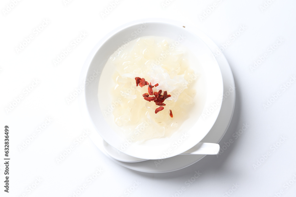 chilled double boiled fresh bird nest with hashima and wolf berries ...