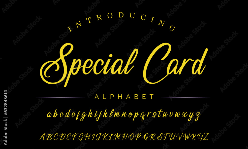 Special Card Best Alphabet Beautiful Calligraphy Signature Font ...