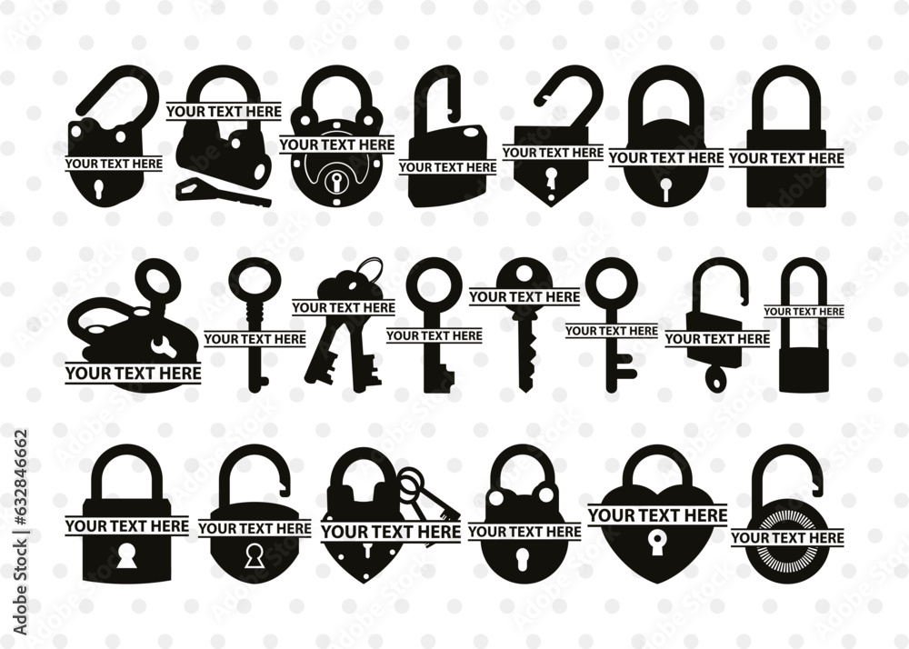 Lock And Key Split Monogram, Lock And Key Silhouette, Lock And Key SVG ... Lock And Key Split Monogram, Lock And Key Silhouette, Lock And Key SVG ...