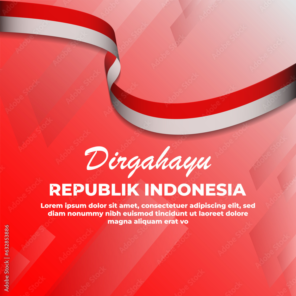 Background social media HUT Indonesian independence for Web, Banner ...