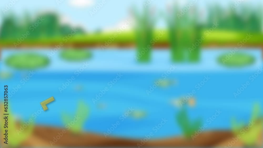 Biological education animation showcasing the life cycle of guppy fish ...