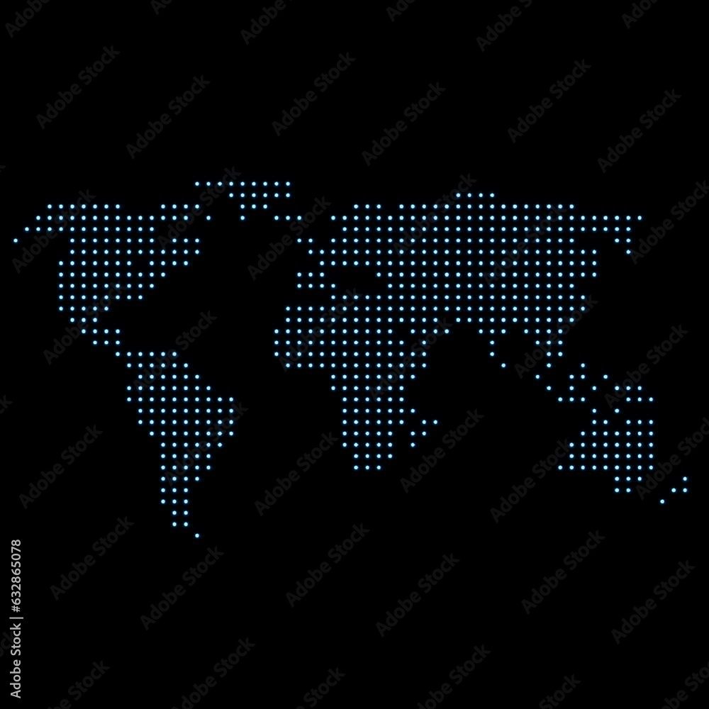 world map slowly glowing animated Stock Video | Adobe Stock