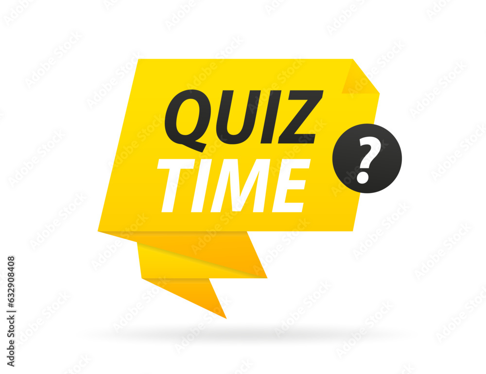 Quiz logo. Quiz time label with question mark. Quiz emblem for business ...