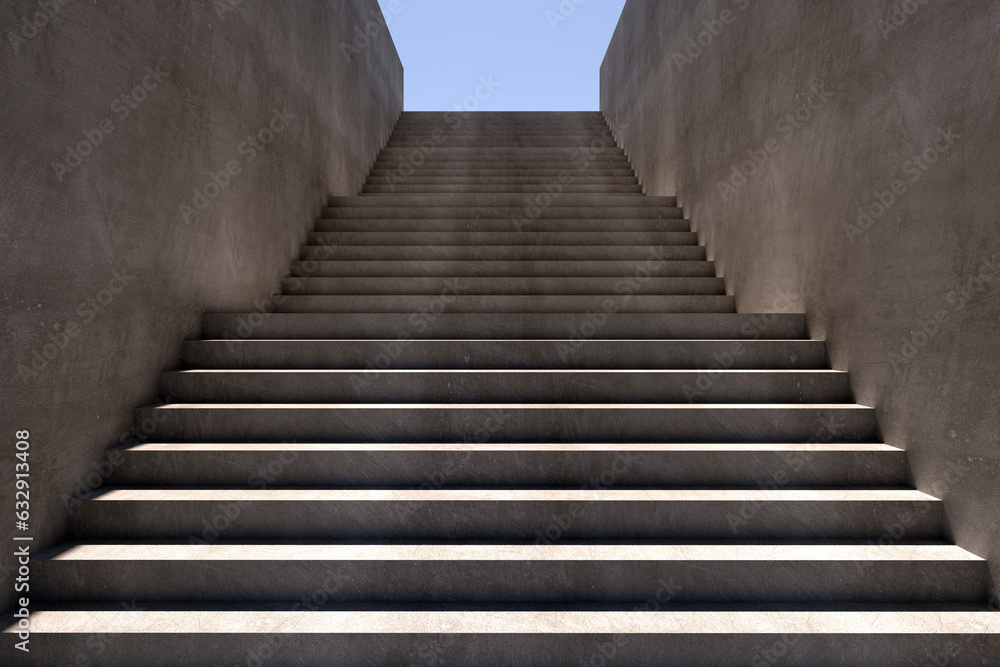 stair background image, 3D rendering Stock Illustration | Adobe Stock