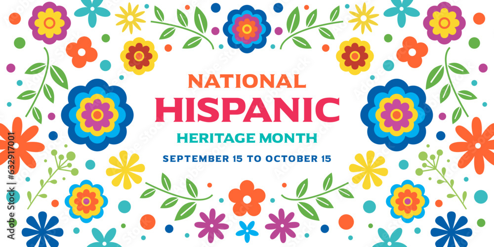 Hispanic heritage month, banner, vector, poster, background. National ...