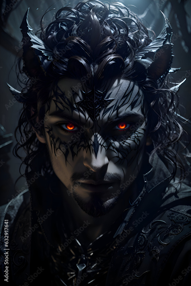 Illustrator Dark Fantasy World Warlock Werewolf Transformation Sinister ...