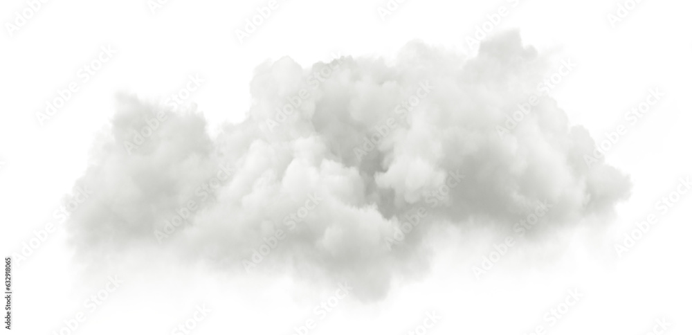 Serene white clouds daytime cut out transparent backgrounds 3d render ...
