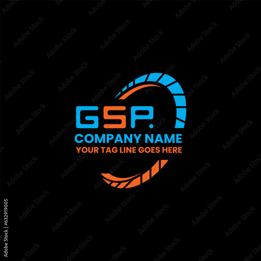 GSP letter logo creative design with vector graphic, GSP simple and ...