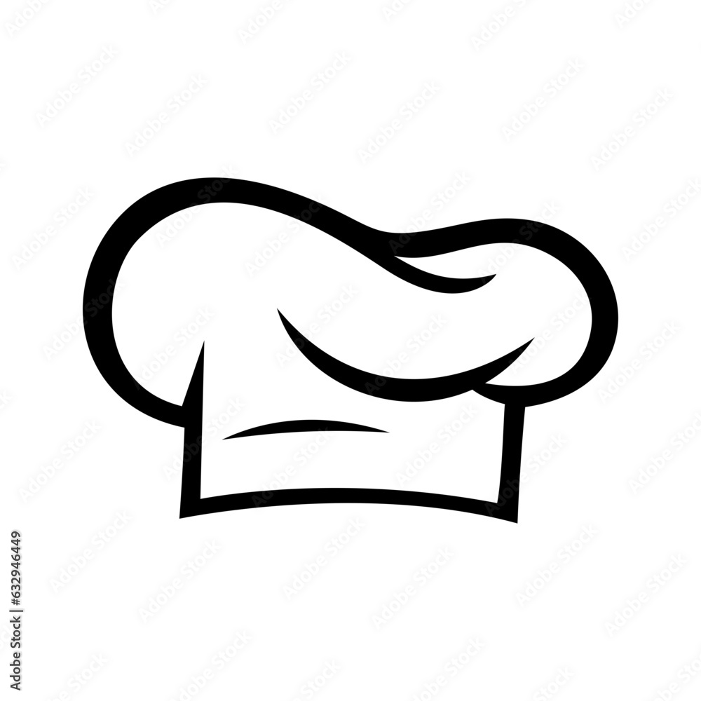 Cook Chef Hat Svg Cut File Isolated Vector Illustration Stock Vector