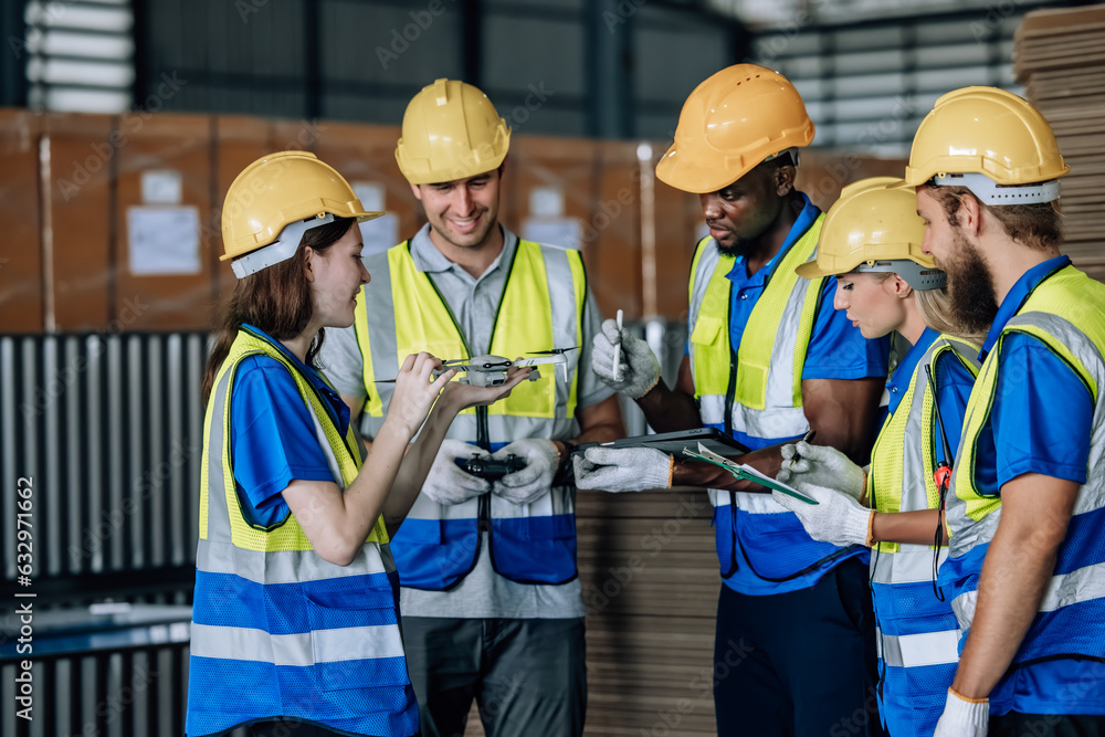 Logistic team explores drone use for efficient warehouse operation ...