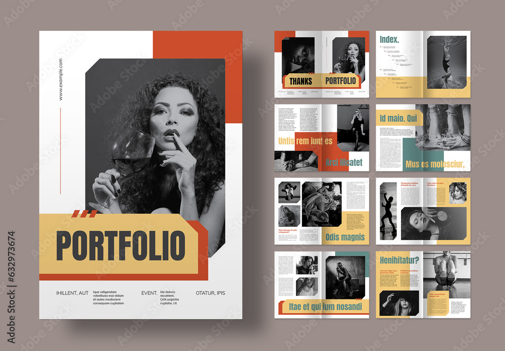 Portfolio Layout Stock Template | Adobe Stock
