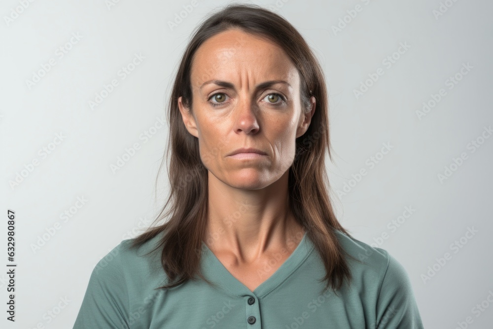 Lifestyle portrait photography of a woman in her 30s with a strained ...