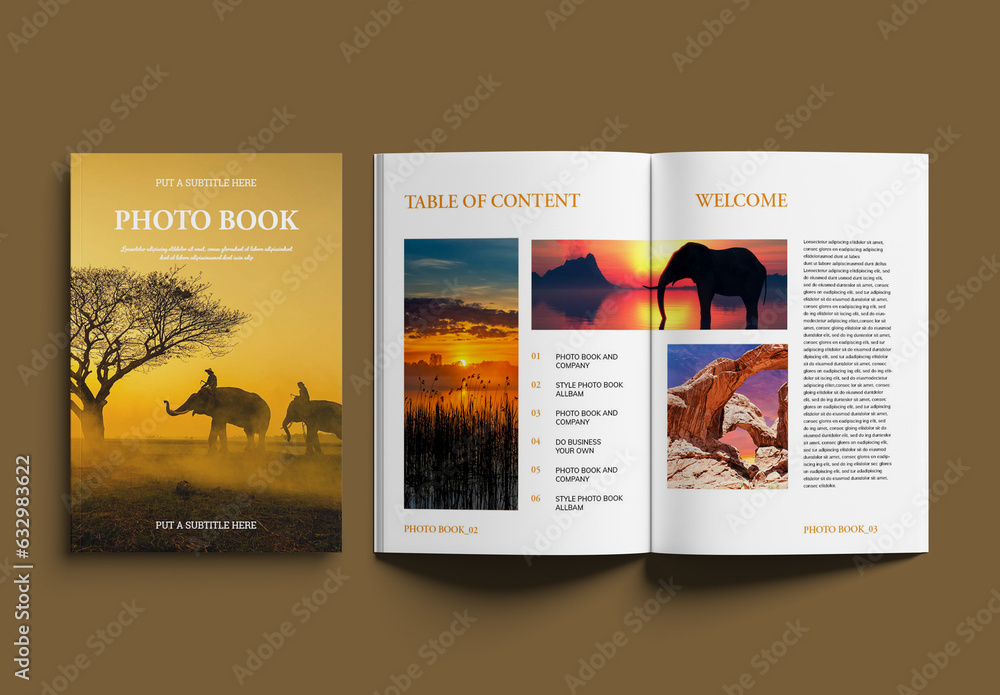 PhotoBook layout Stock Template | Adobe Stock