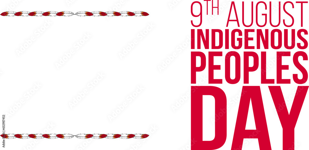 Indigenous Peoples Day copy space. Indigenous People background,poster ...