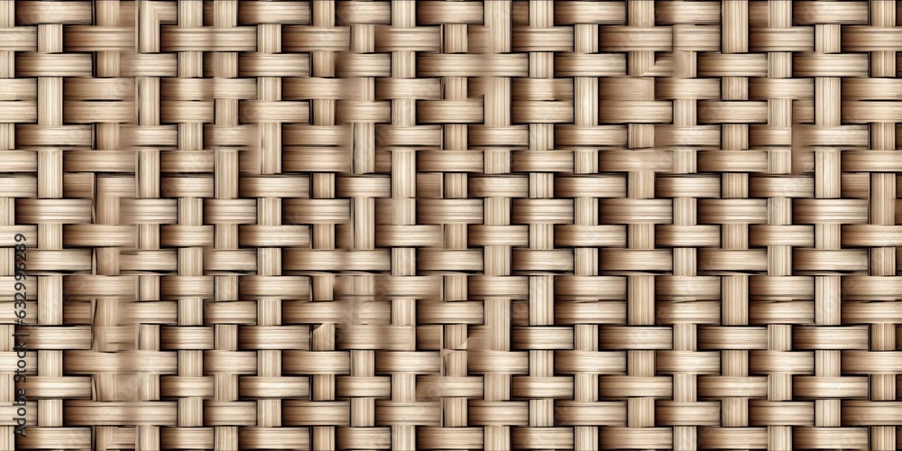 Seamless woven bamboo reeds basket weave background texture. Handmade ...