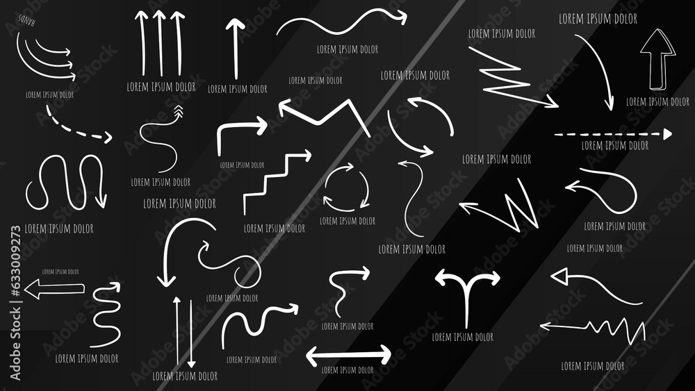 The Hand-drawn animations contain 25 hand-drawn elements: arrows, lines ...