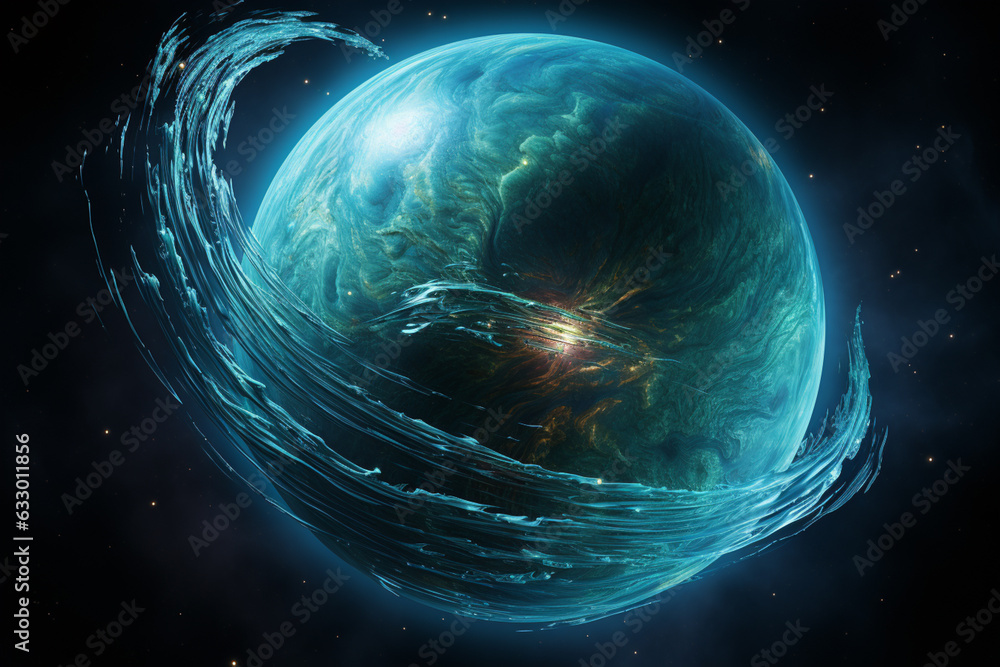 A series of images compiled to create a time-lapse video showing Uranus ...