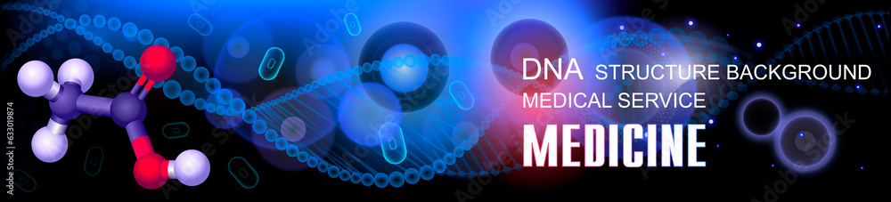 Structural DNA chain with molecular bond. DNA background. Link DNA ...