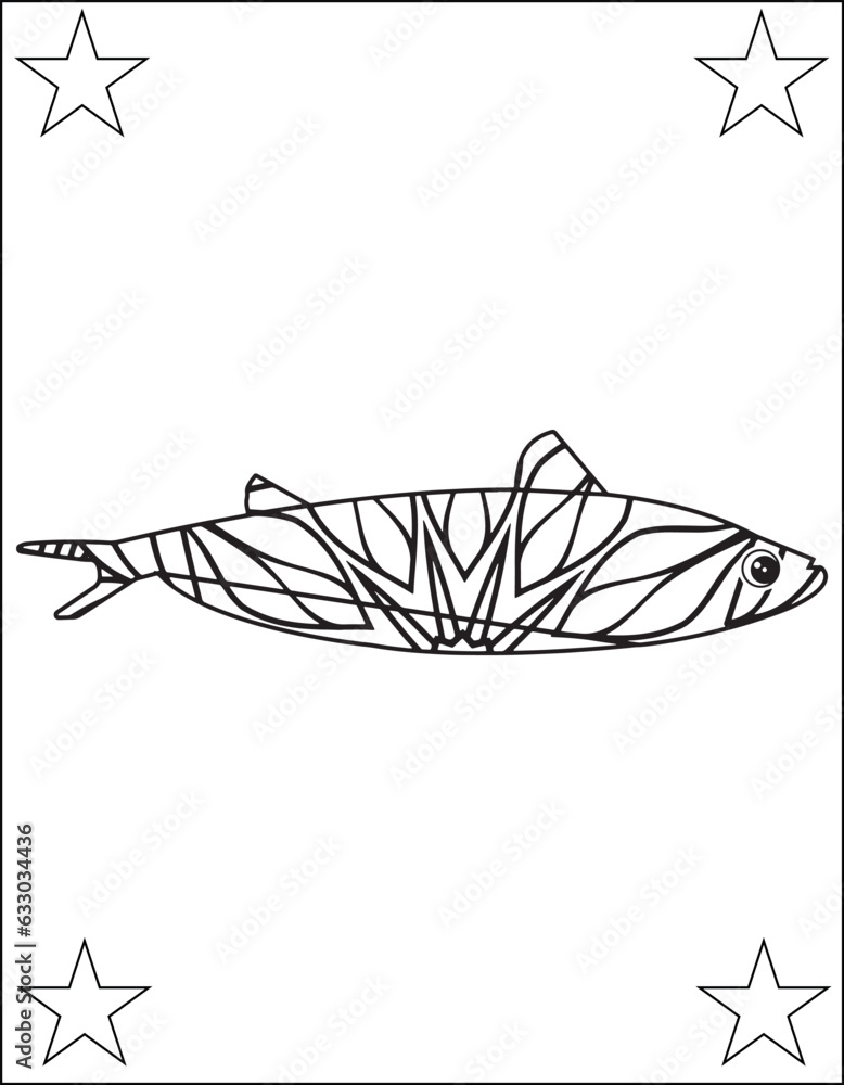 Ocean Animals Mandala Coloring Pages. Adult antistress coloring page ...